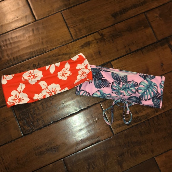 Zaful | Swim | 2 Swim Tube Top Swim Tops | Poshmark